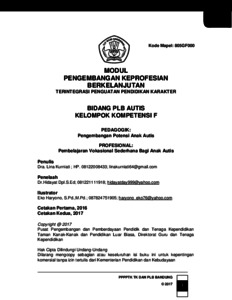 Modul pengembangan keprofesian berkelanjutan terintegrasi penguatan pendidikan karakter bidang ...